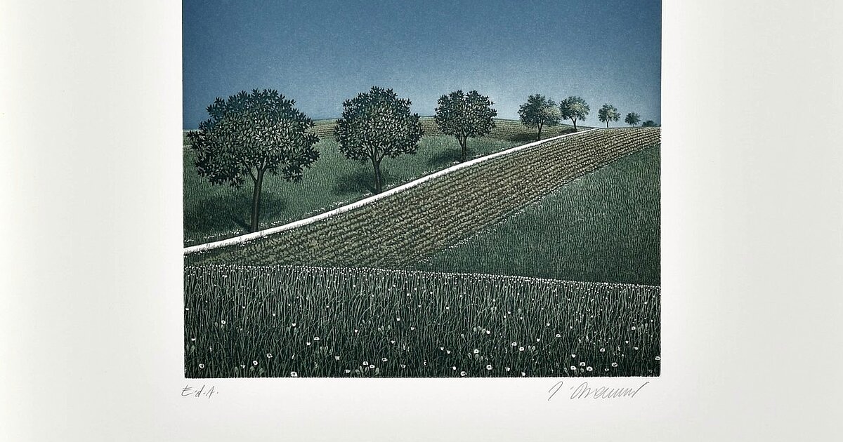 Bramer Josef/Mostviertler Landschaft (Nacht)- GALERIE KAIBLINGER